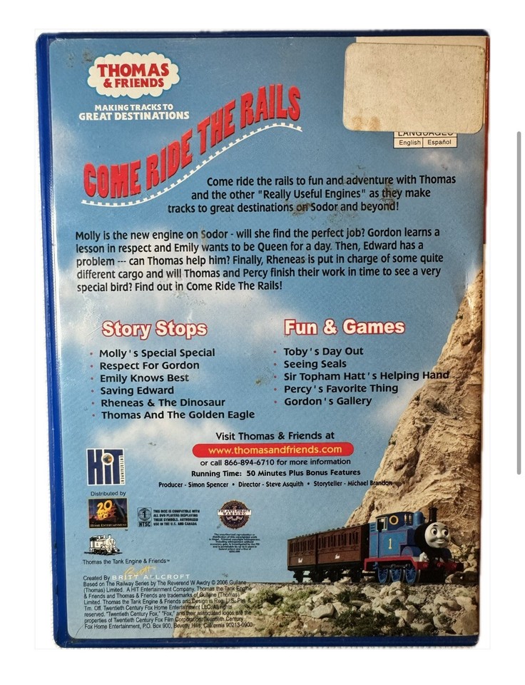 Thomas & Friends: Come Ride the Rails (2006) DVD 45986310422| eBay