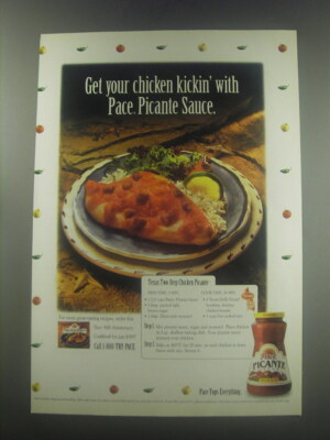 1997 Pace Picante Sauce Ad - recipe for Texas two step Chicken Picante ...
