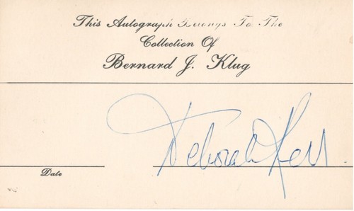 Deborah Kerr. D. 2007. British actress. The King and I. Vintage signed ...