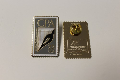 CPA Certified Public Accountant Postage Stamp Pin - Pass Exam Gift ...