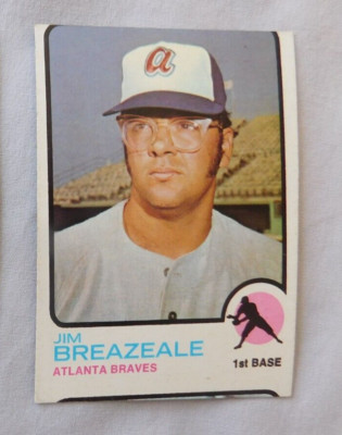 1973 Topps #33 Jim Breazeale Atlanta Braves Baseball Card Miscut Ex | eBay
