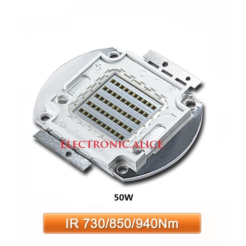 3W 10W 20W 50W 100W 200W 850nm/940nm/740 Infrared IR High Power LED ...