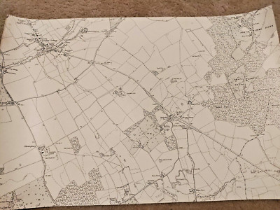 1899 Original OS Map Sheet London Colney Ridgehill North Mimms Park ...