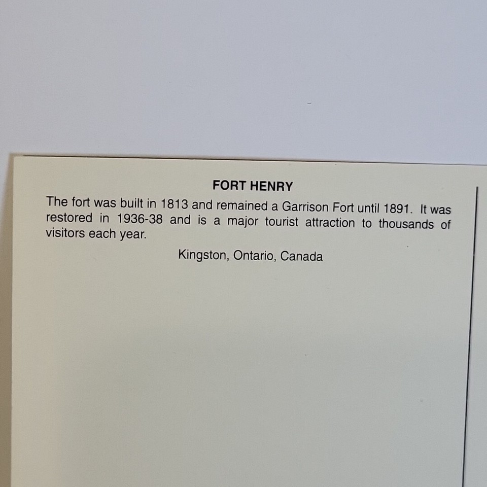 Fort Henry Kingston Ontario Canada Aerial View Vintage Postcard | eBay