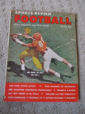 1954 SPORTS REVIEW FOOTBALL MAGAZINE - COLLEGE AND PRO ISSUE | eBay