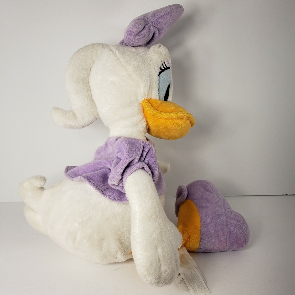 Disney Daisy Duck Plush Stuffed Animal Plush Toy COLLECTIBLE Purple Bow ...
