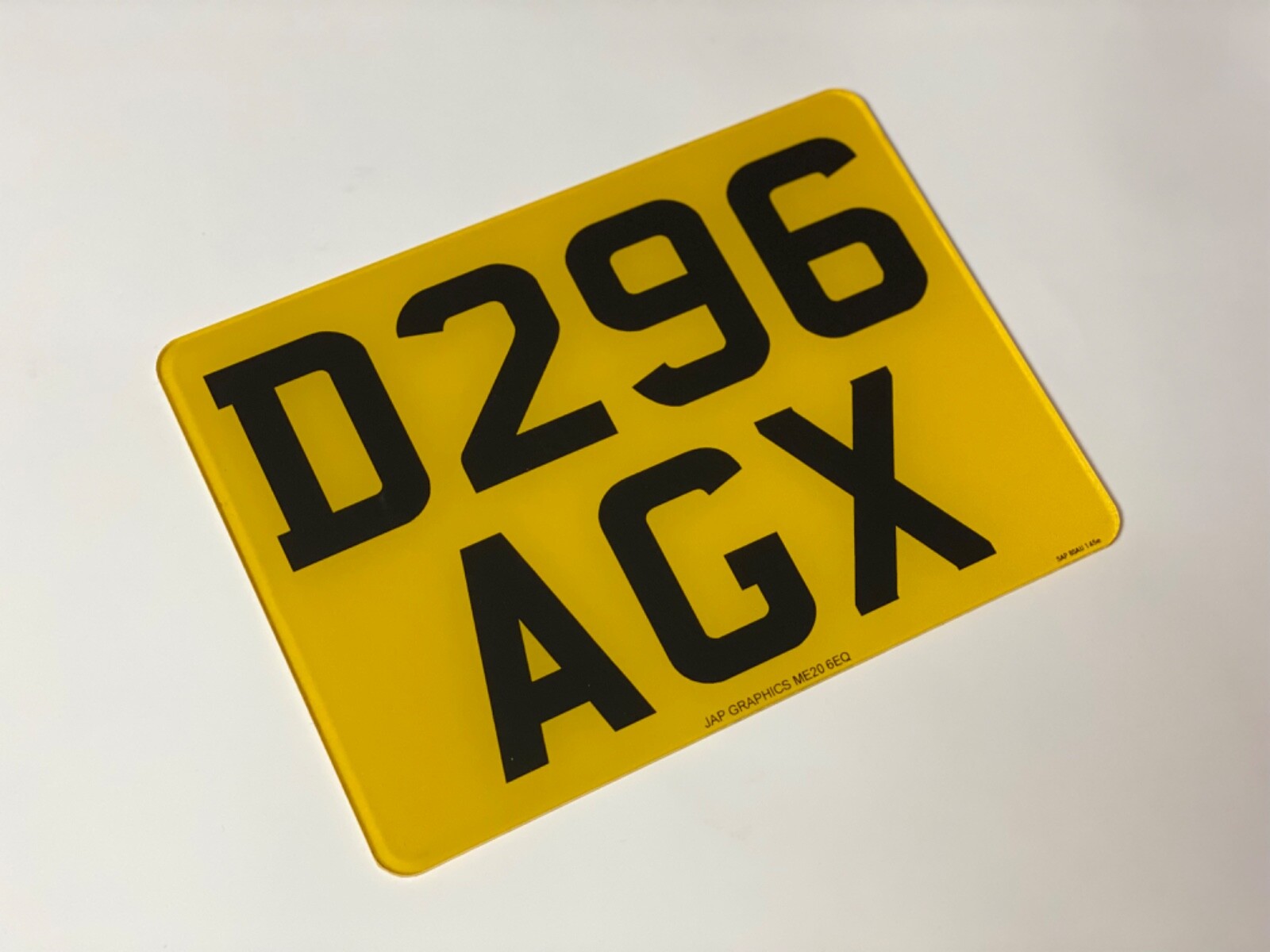 9x6.5 Motorcycle Motorbike Number Plate 100% MOT Compliant free post ...