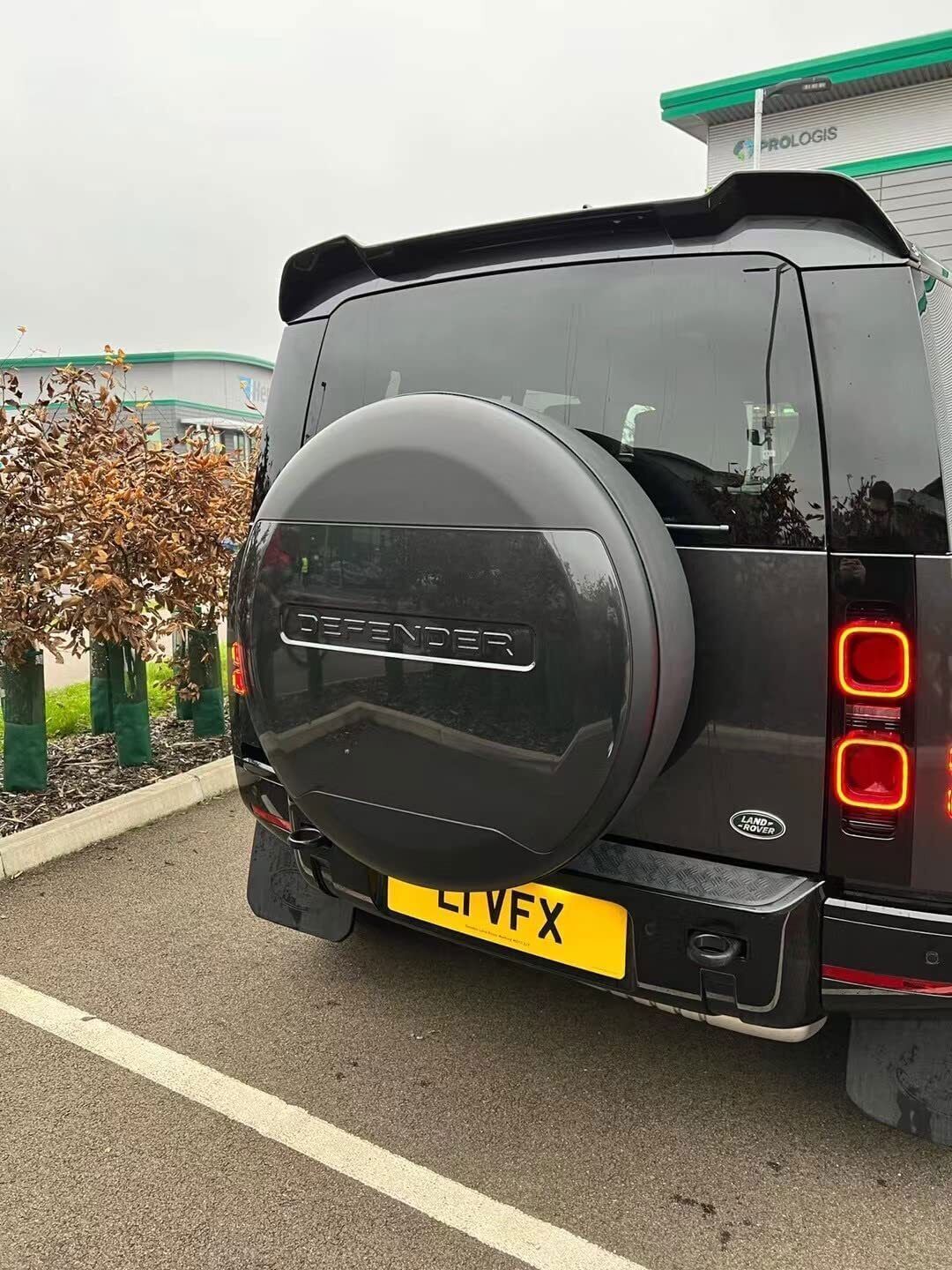 Carpathian Grey ABS Spare Tyre Tire Wheel Cover Fits for Defender 90 ...