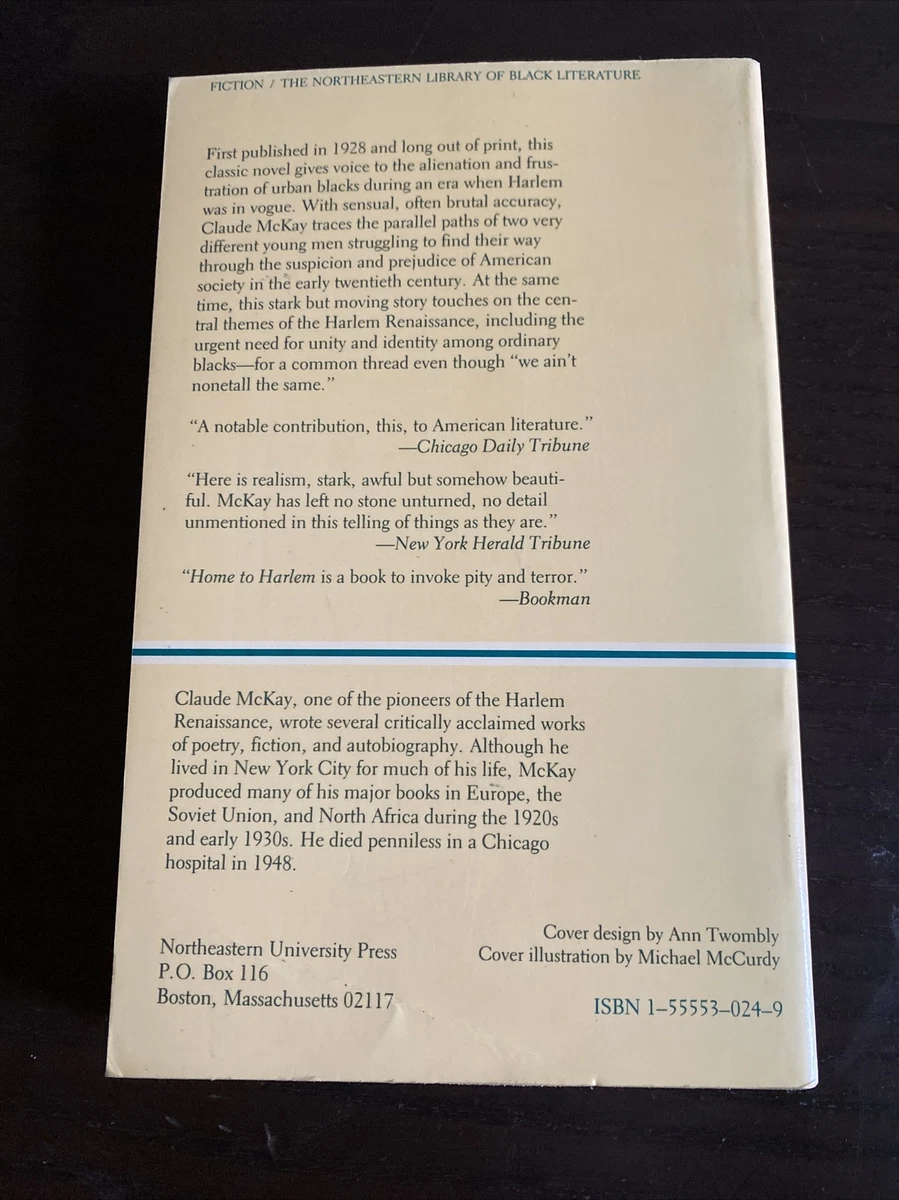 Harlem Renaissance Claude Mckay Home To Harlem