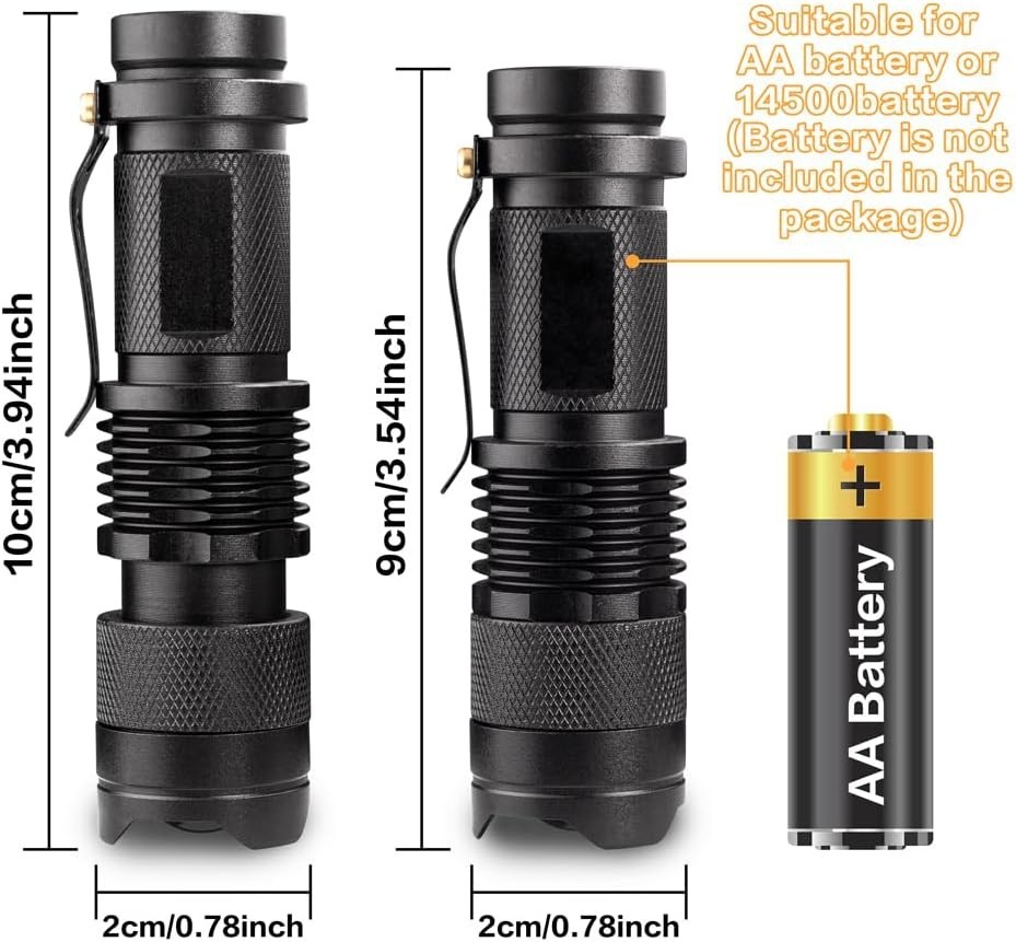 High Power 1 Mode Red LED Flashlight, Single Mode Red Flashlight, Red ...