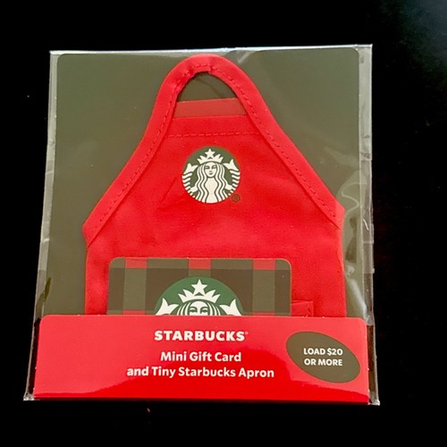 REDUCED!!! Starbucks mini gift card and tiny Starbucks apron 2025 NEW ...