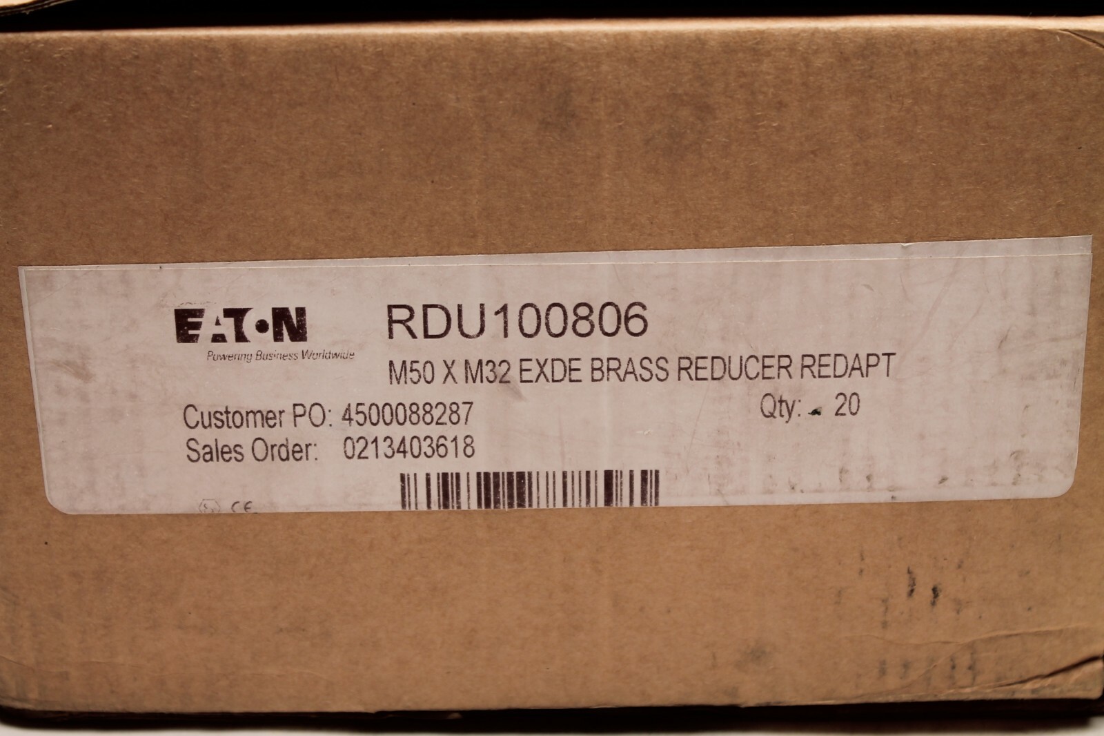 EATON / REDAPT RDU100806 M50 Male x M32 Female EXDE Brass Reducer EEXD ...