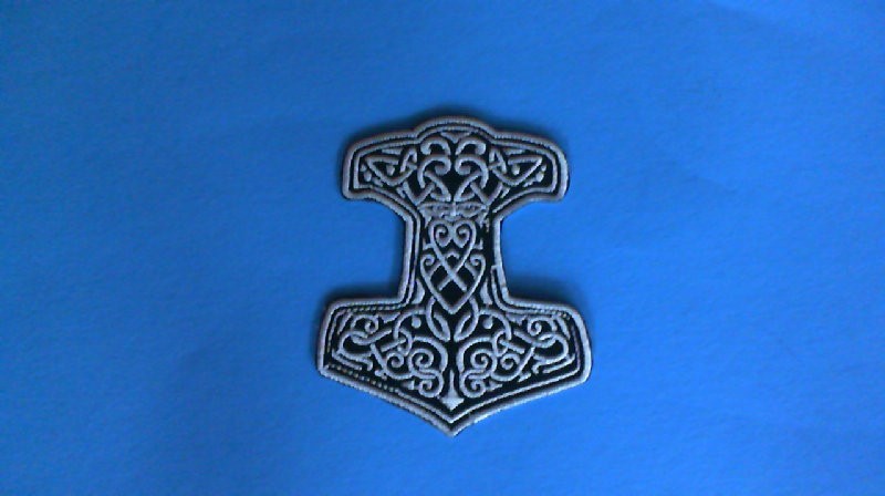 Thor's Hammer Iron On Patch! New Odin Thor Norse Viking Pagan Norway Sweden | eBay