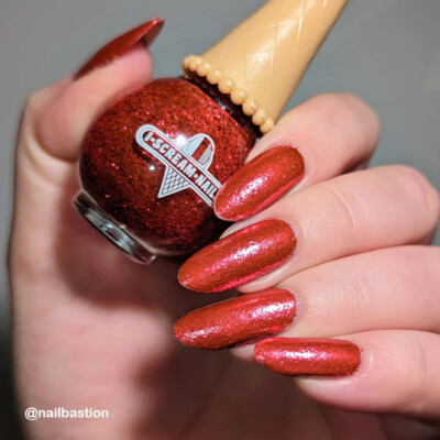 I Scream Nails Devil Card - Metallic Red Speck Foil Flakes Flakies Nail Polish | eBay Australia