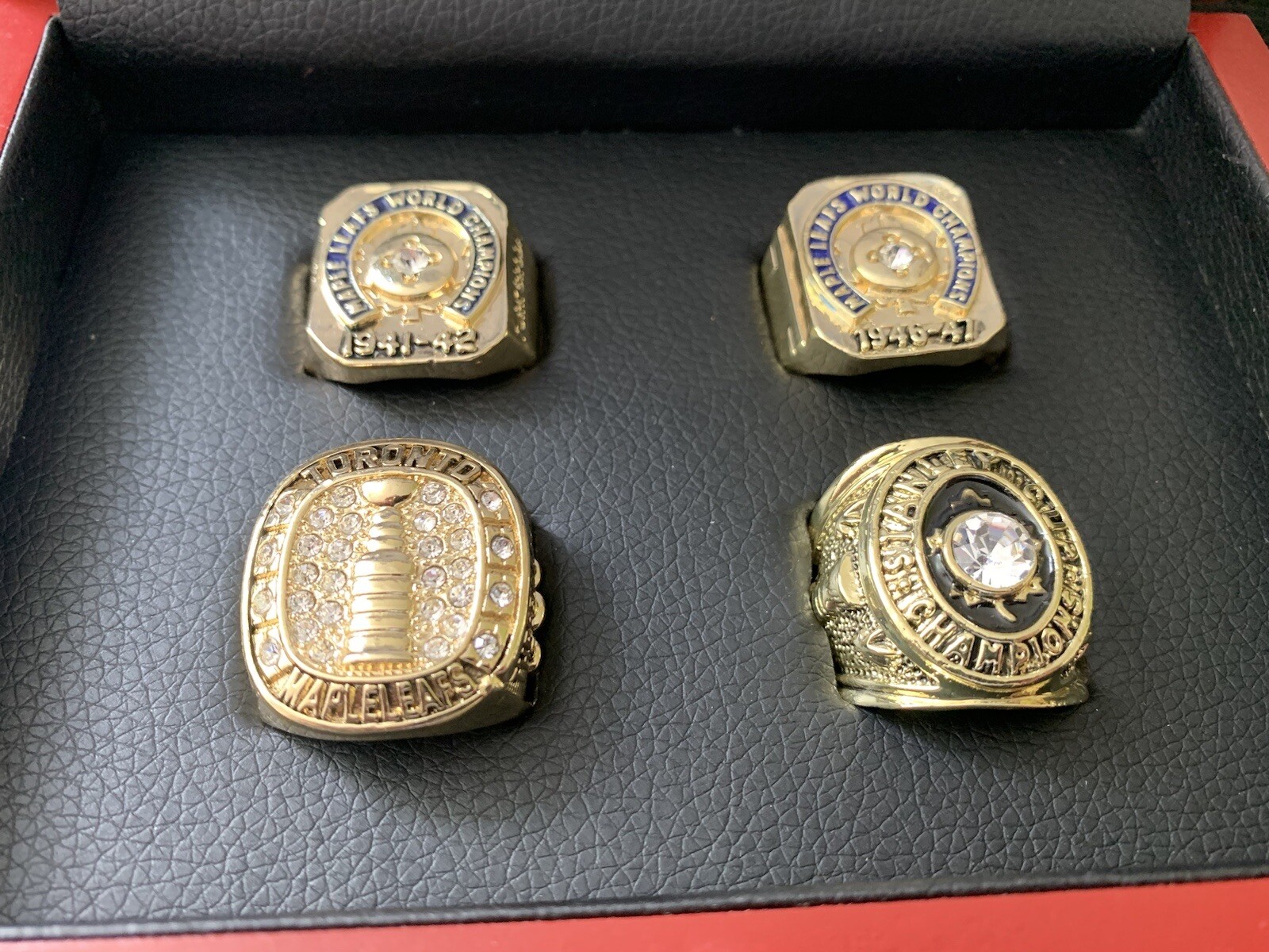 Toronto Maple Leafs Stanley Cup Championship Ring Set With Box Tim ...