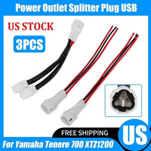 US For Yamaha Tenere 700 19-22 Power USB Charger Grips Light Auxiliary ...