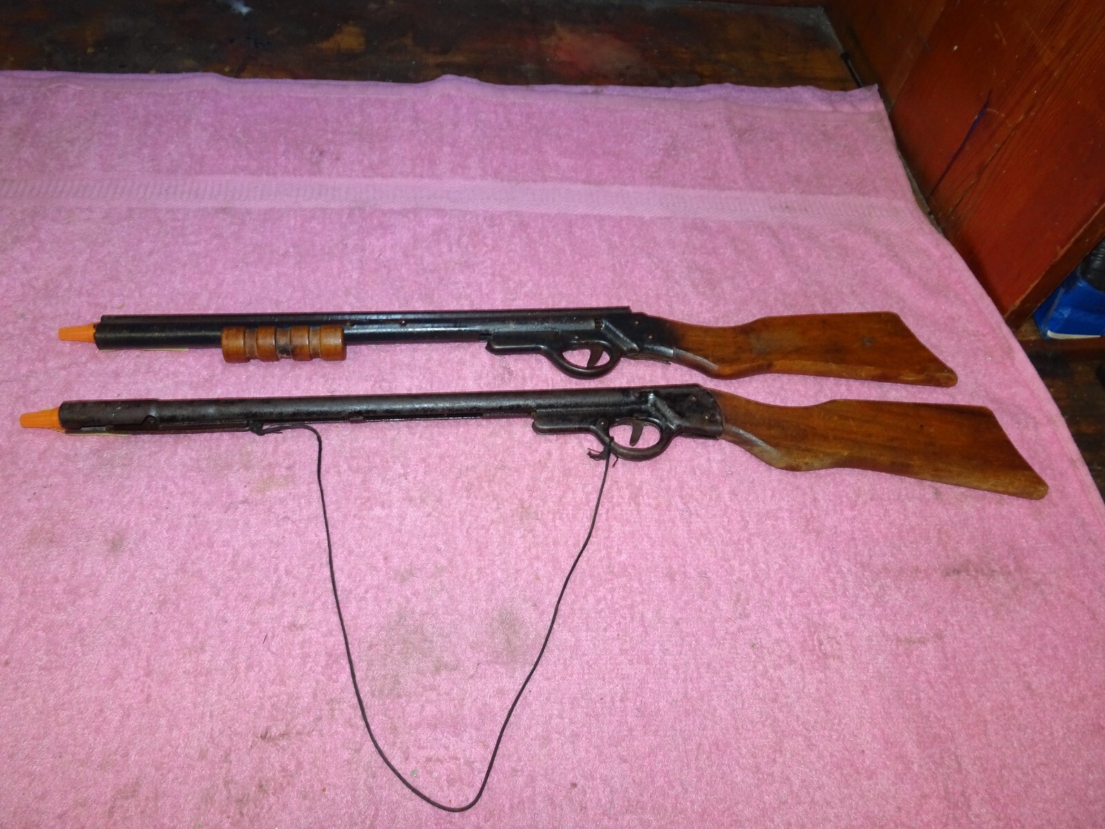 2 X LOT Vintage Wyandotte Toy Pop Cork Gun - Barrel breaks back -PARTS ...