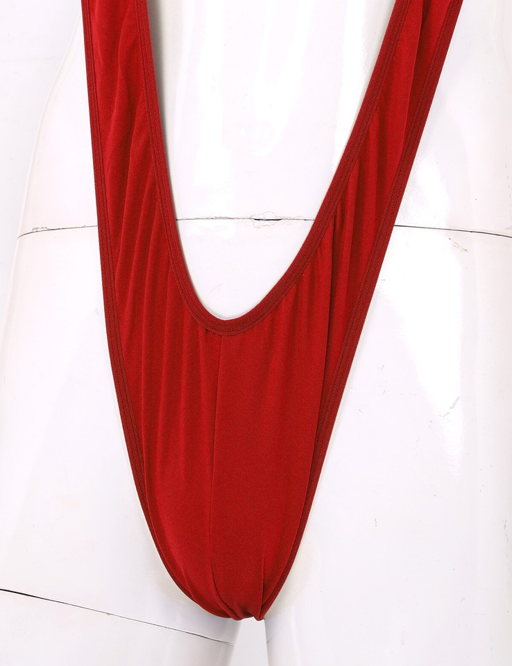 UK Men's One Piece Bodysuit Suspender Mankini Thong Underwear Costume ...