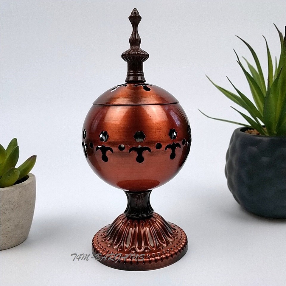 Arabian Incense Diffuser Bakhoor Oud Burner Bakur Metal Mabkhara Home ...