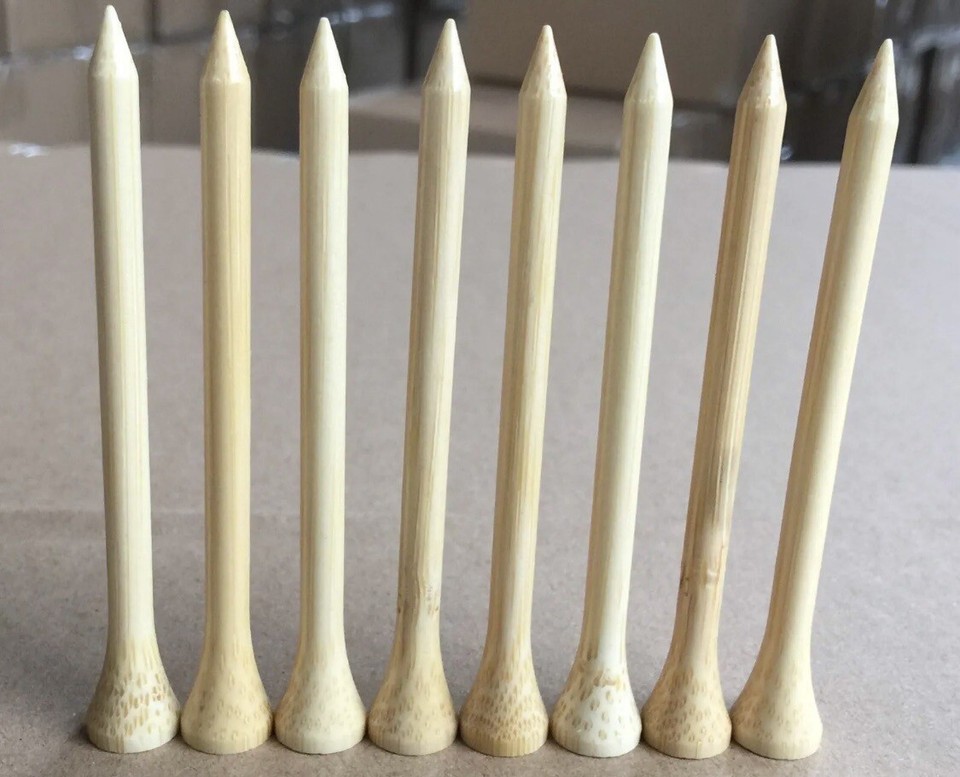 2 3/4" Bamboo Wood Tee Golf Tees 2.75" Wholesale, Bulk,Choose Quantity ...