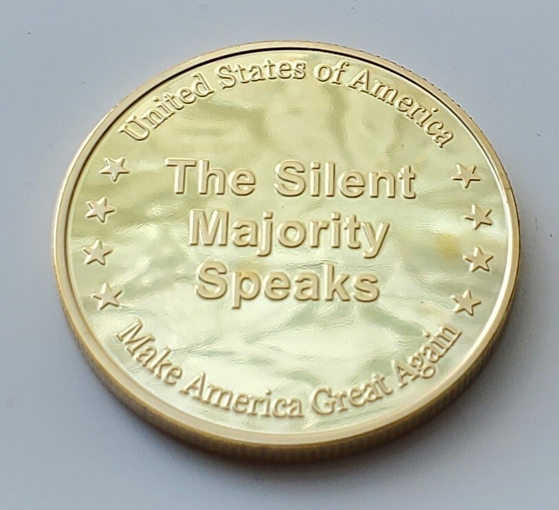 Donald Trump Gold Coin The Silent Majority Speaks NYC Liberty 2016 ...
