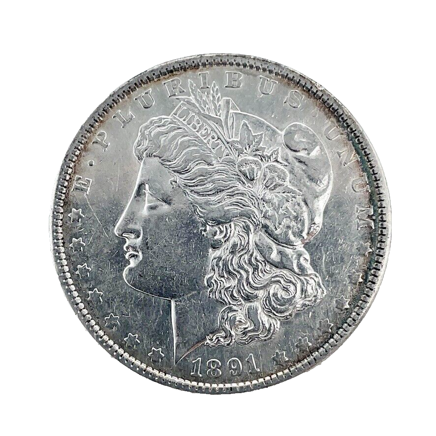 1891-O PL-Proof Like Morgan Dollar AU - Almost Unc 90% Silver $1 US ...