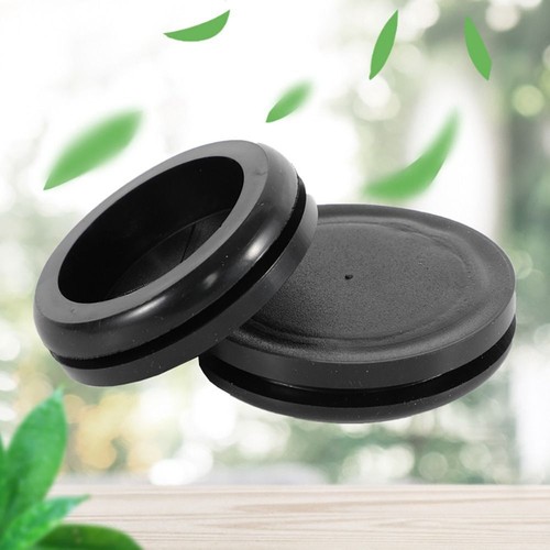 Single Sided Rubber Wiring Grommets Black Protective Coil Wire Cable ...