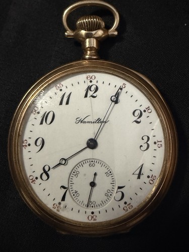 Vintage Hamilton 25 Year 17 Jewels Railroad Pocket watch Runs Clean ...