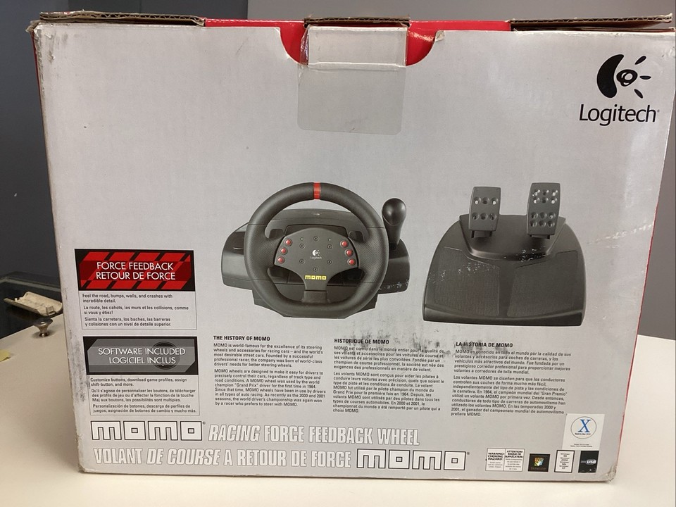 Logitech Momo Steering Wheel Controller For PC Force Feedback With ...