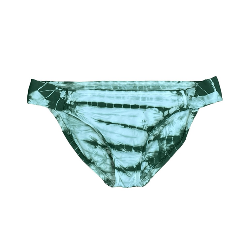 Lucky Brand Tie Dye Bikini Bottom Olive Green White Low Rise Swimsuit S ...