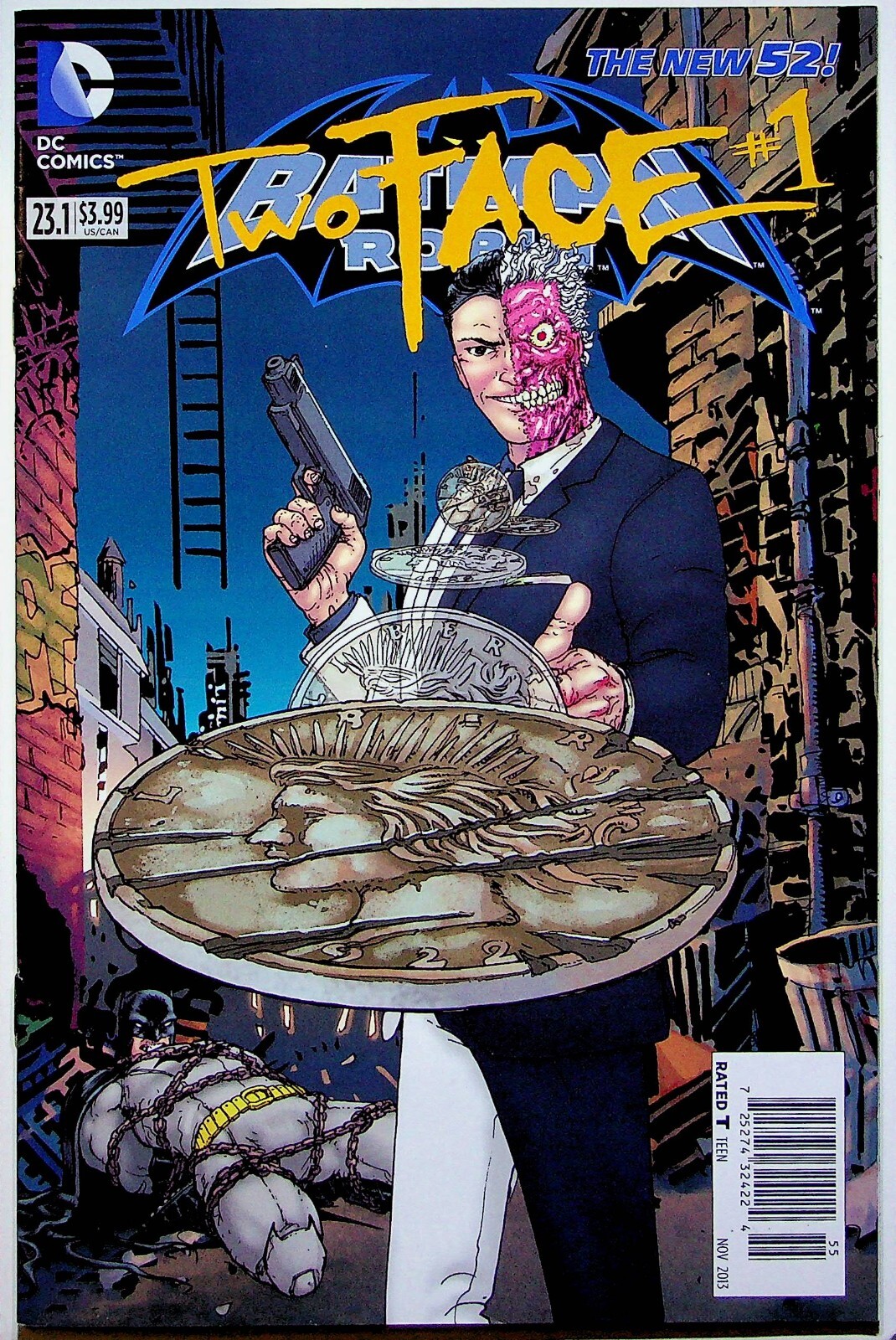 Batman and Robin 23.1 (Two-Face #1) Newsstand DC 2013 The New 52 | eBay ...