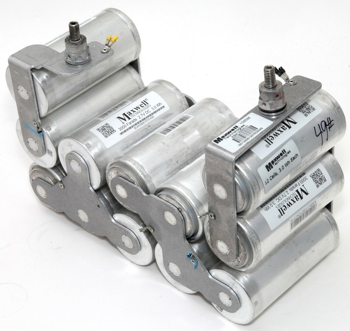 12x Maxwell BCAP3000 P270 Ultra Capacitors 3000 Farads 2.7V DC Welded ...