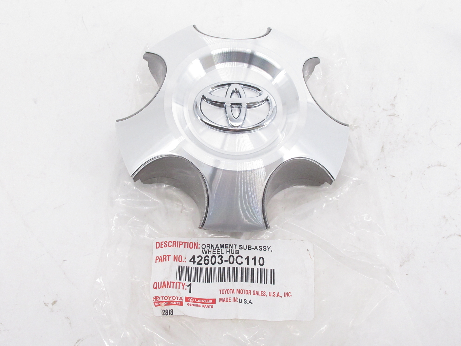 Genuine OEM Toyota 42603-0C110 Wheel Cover Center Hub Cap Ornament | eBay