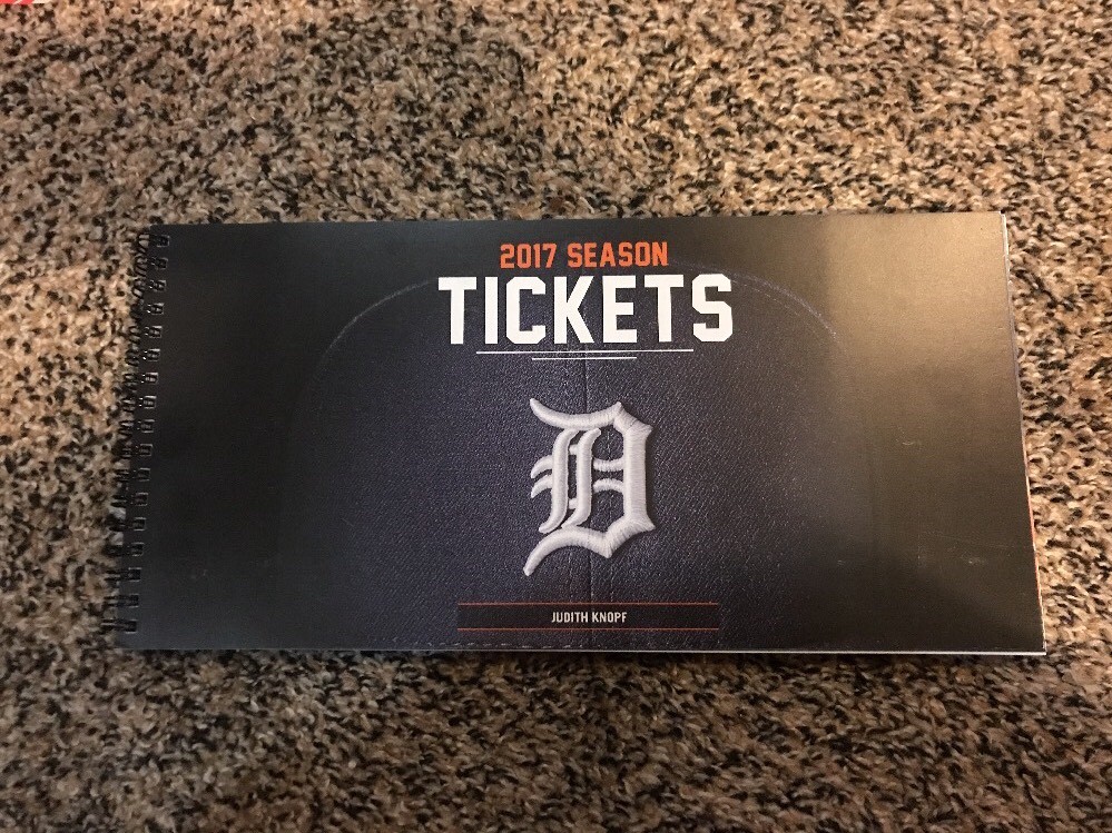 2017 DETROIT TIGERS SEASON TICKET BOOK STUB 4 SET ALL 81 GAMES CABRERA ...