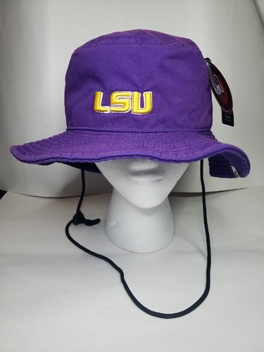 LSU 3D PURPLE Bucket HAT 30th Anniversary Colosseum University One Size ...