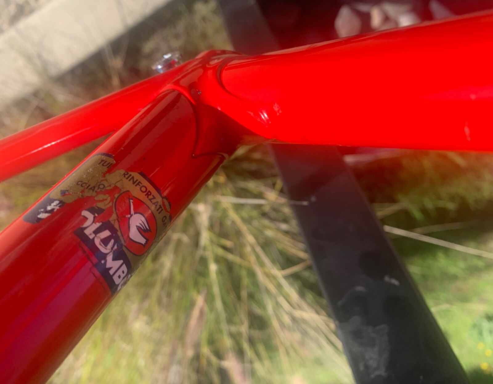 RON COOPER Hand Built Frame Set 1970's RED 55 x 55cm w/ Campagnolo HS ...