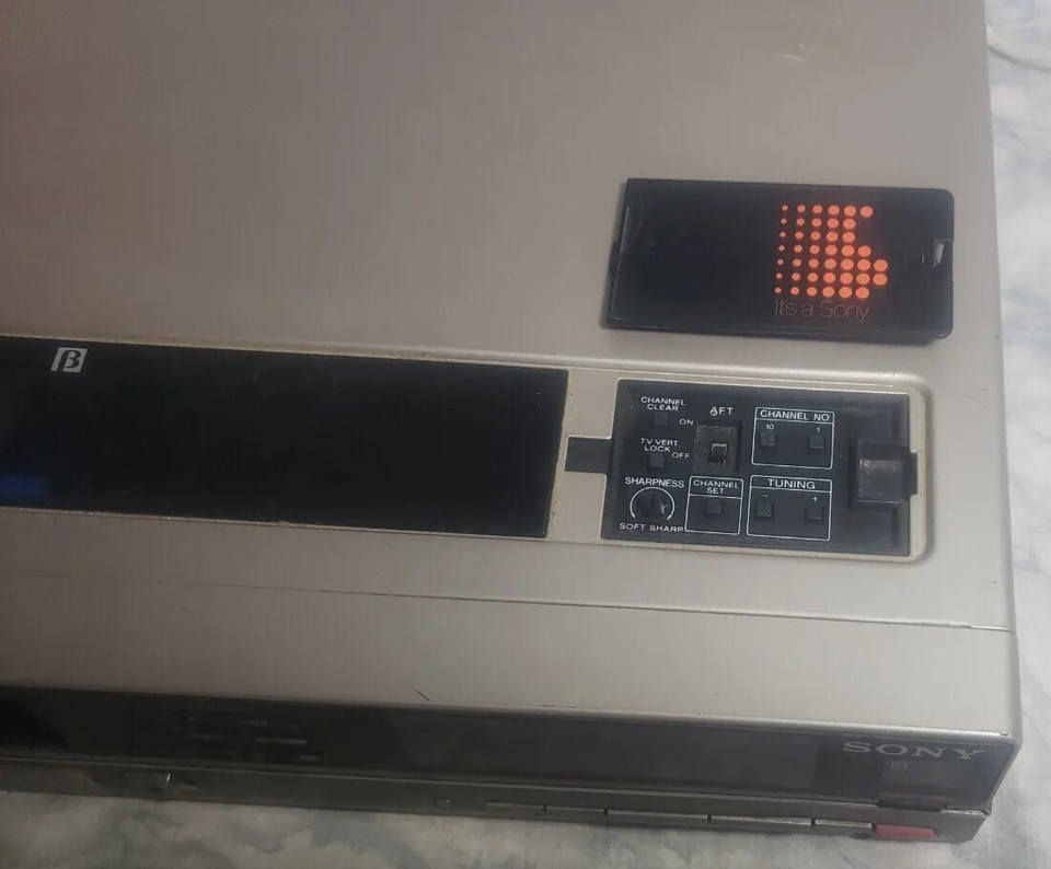 Vintage Sony Betamax SL-60 Retro Video Cassette Recorder Tested Y2K ...