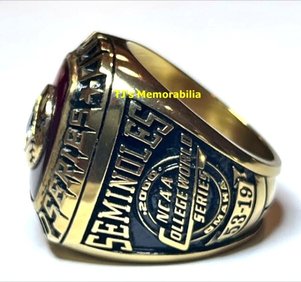 2000 FSU FLORIDA STATE SEMINOLES COLLEGE WS BASEBALL CHAMPIONS ...