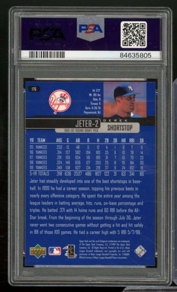 Derek Jeter Card 2000 Upper Deck #176 PSA 10 | eBay