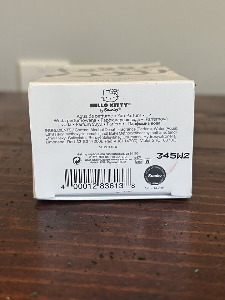 Hello Kitty Sanrio Sephora Eau De Parfum Perfume 2012 Roller Girl 10ml ...