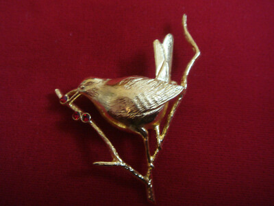 JOAN RIVERS BIRD ON BRANCH PIN BROOCH | eBay