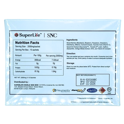 4 Box Superlife SNC Neuron Care Eye Restore Vision Cognitive Function ...