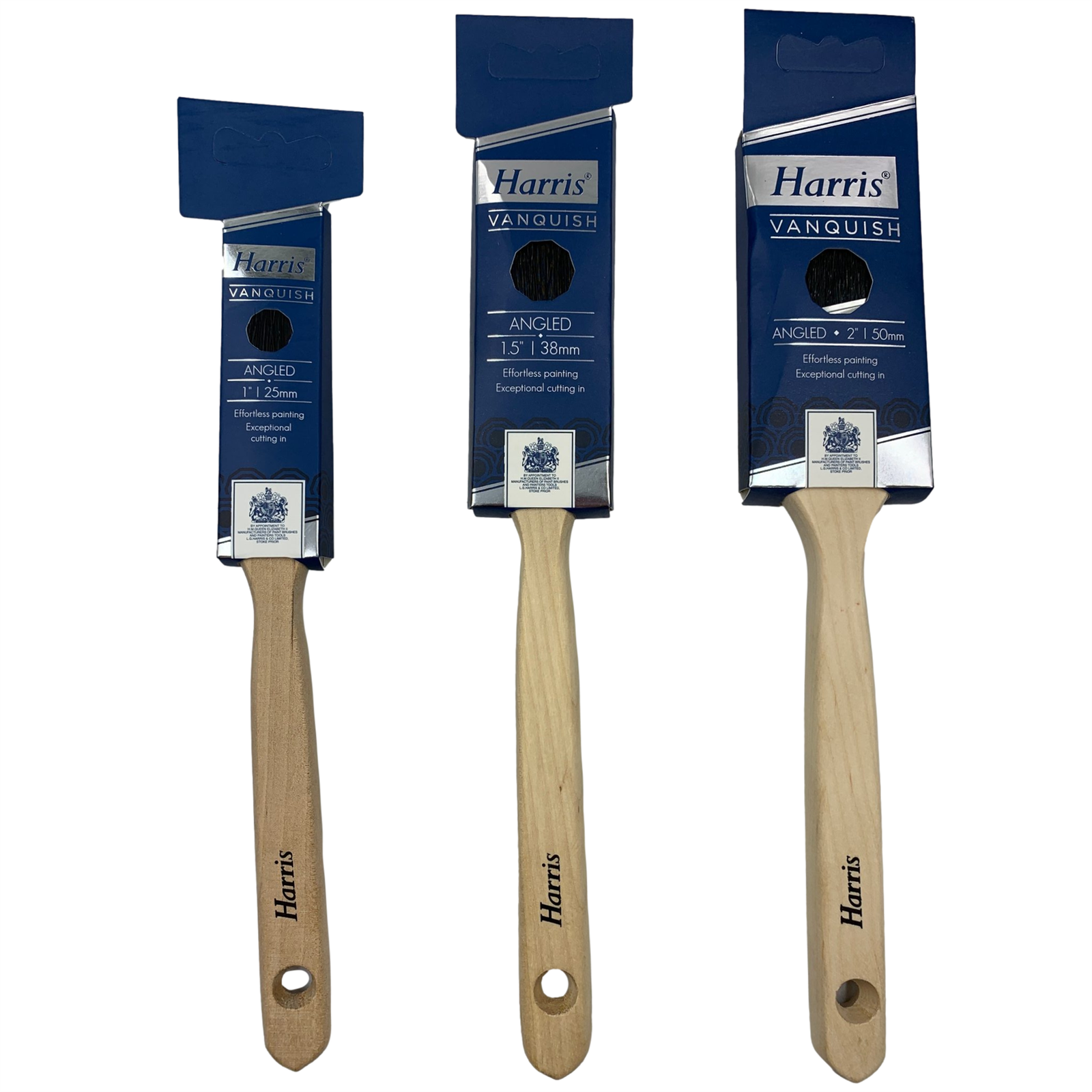 Harris Paint Brush Set 3pcs Angled Brushes Painting Decorating DIY Fine ...