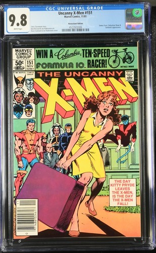 Uncanny X-Men #151 CGC 9.8 White NEWSSTAND | Marvel 1981 / Emma Frost ...
