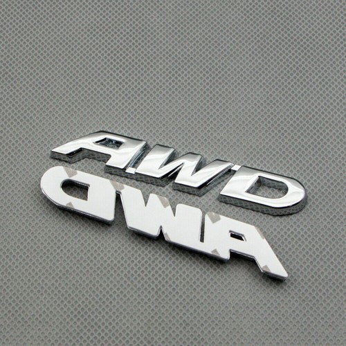 3D Chrome Metal AWD Car Trunk Rear Fender Emblem Badge Decal Sticker ...