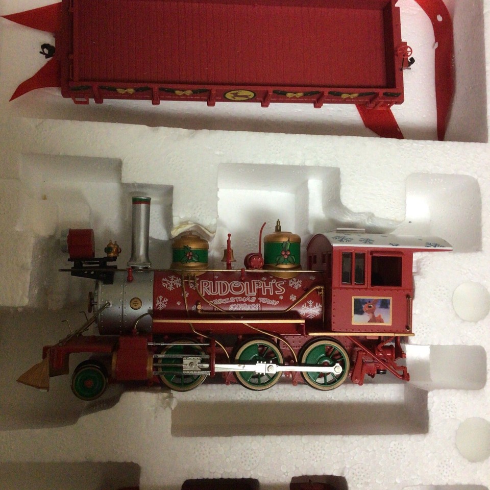 Hawthorne Rudolph's Christmas Town Express Train Steam Locomotive + 2 ...