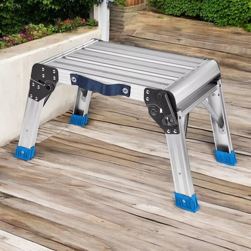Step Stool Working Platform 18 In. 375 lb. Weight Capacity Tool ...