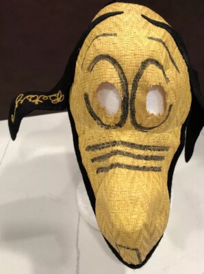 PLUTO MASK WOVEN VINTAGE DISNEYLAND BETSY RARE | eBay