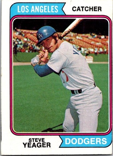 1974 Topps #593 Steve Yeager baseball card 6rrr | eBay