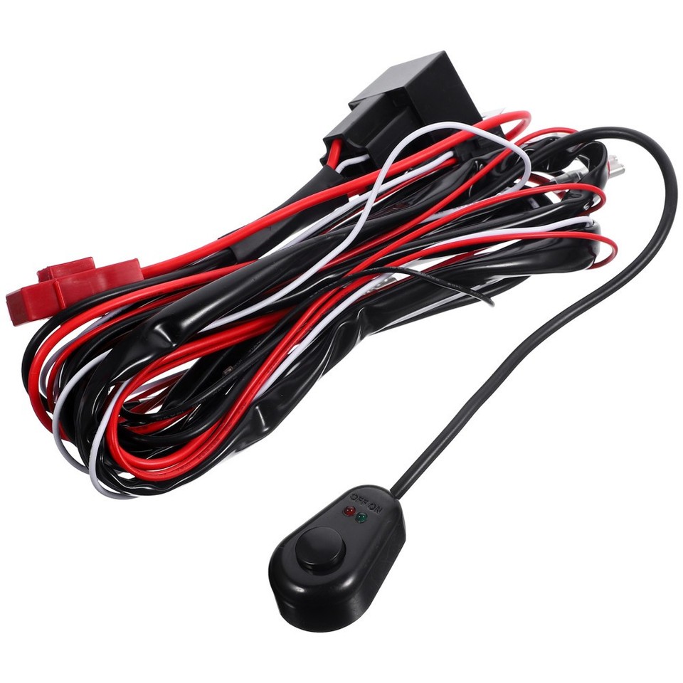 Heavy Duty Wiring Harness Kit for Car LED Light Bar Fuse Relay On/Off ...